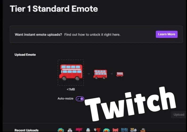 Double Decker Bus Emote PNG, Twitch Emote, Discord Emoji, Streamer ...