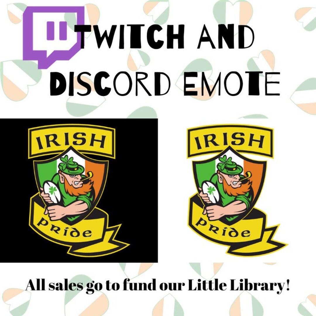 Twitch Emote Discord Irish Pride Emoji Streamer Badge - Etsy