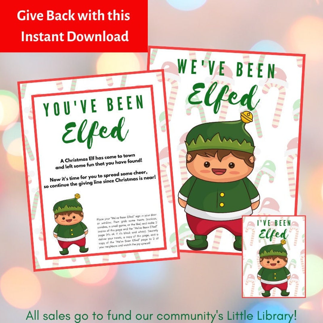 You've Been Elfed Christmas Giving Game - Etsy