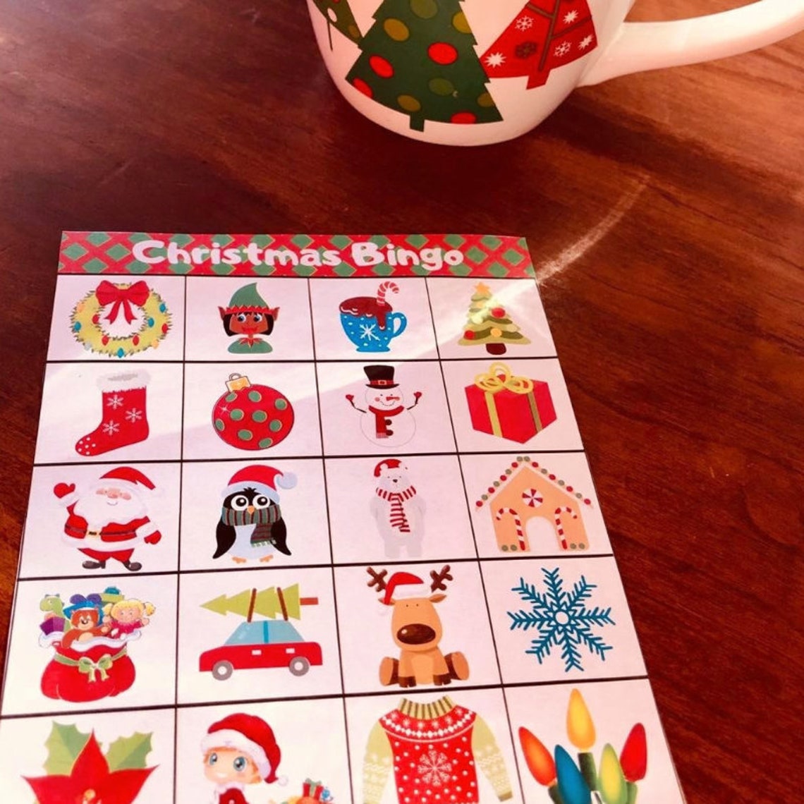 Christmas Bingo Cards and Memory Game Printable - Etsy