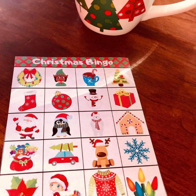 Christmas Bingo Cards and Memory Game Printable - Etsy