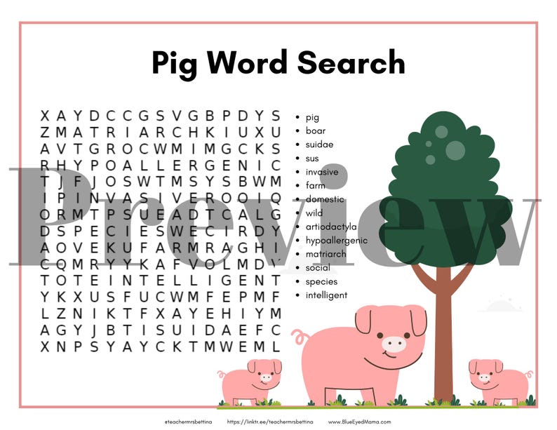 Domestic Pigs and Wild Boars a Budding Biologist Pack With Lessons ...