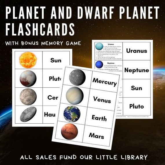 Solar System Flash Cards Terrific