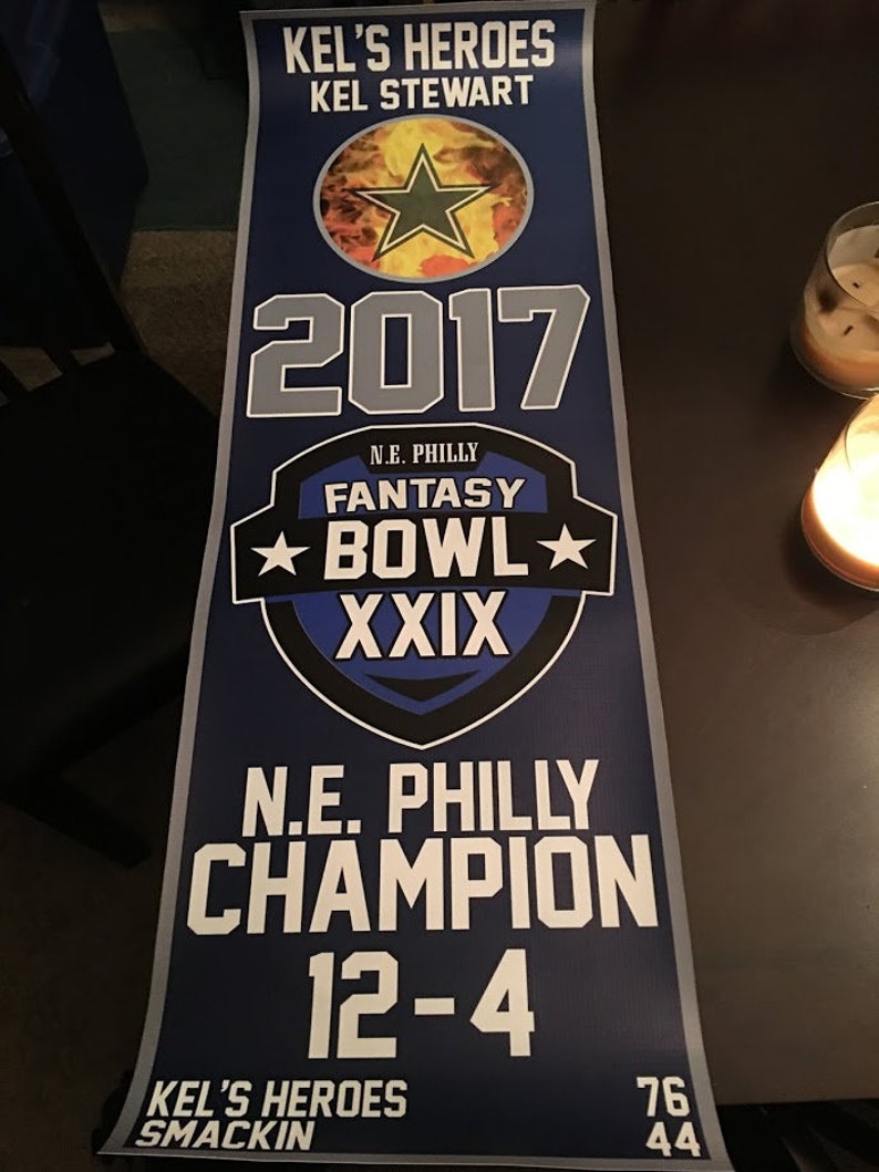 Custom Fantasy Championship Banner Fantasy Champion | Etsy