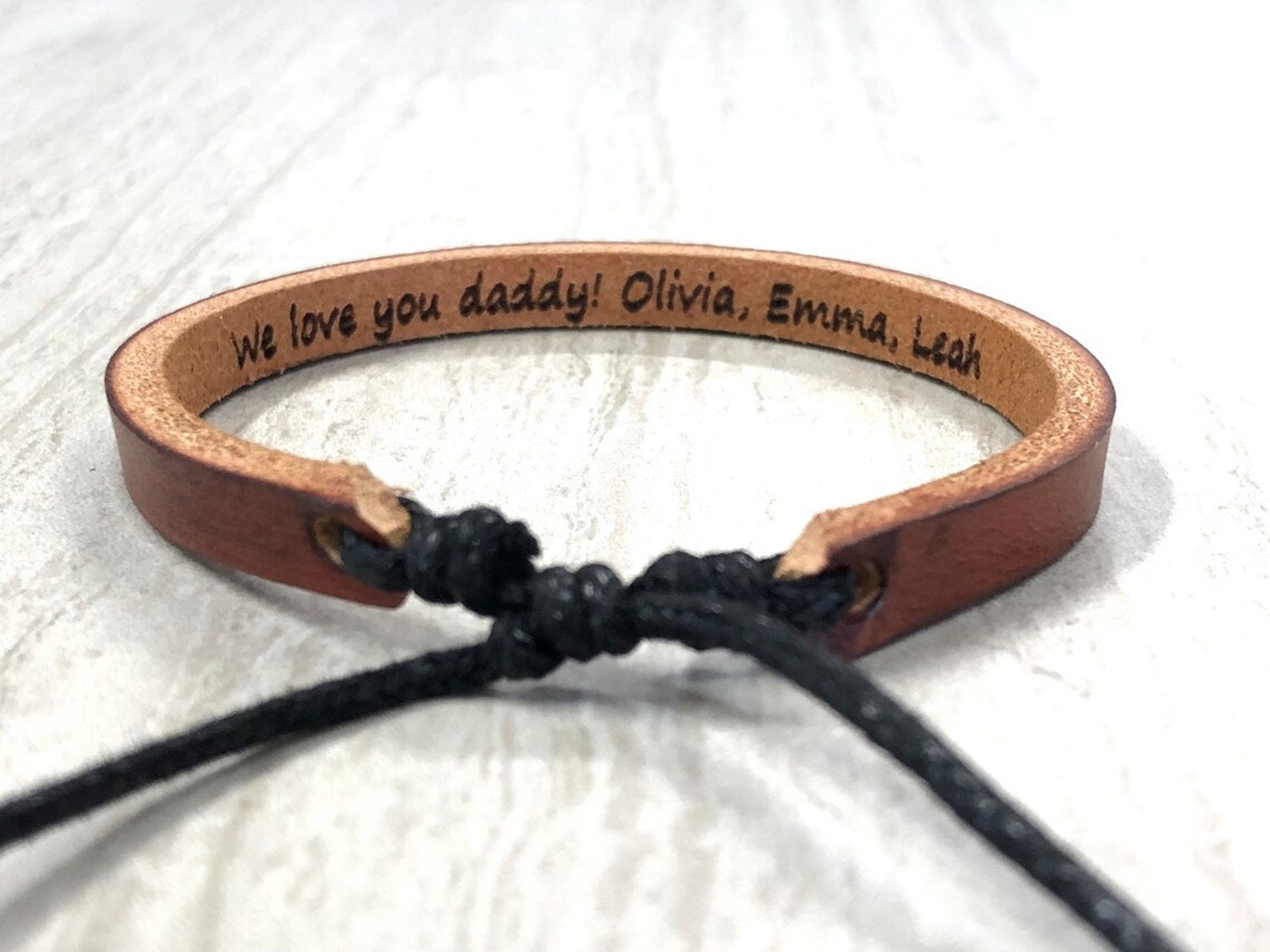 Personalized Leather Bracelets Custom Leather Bracelets - Etsy