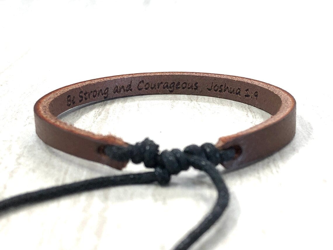 Personalized Leather Bracelets Custom Leather Bracelets | Etsy