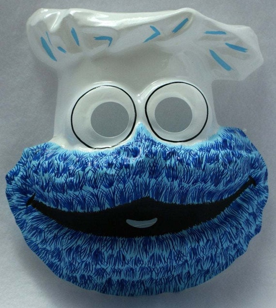 Vintage Sesame Street Cookie Monster Halloween Mask Ben Cooper | Etsy