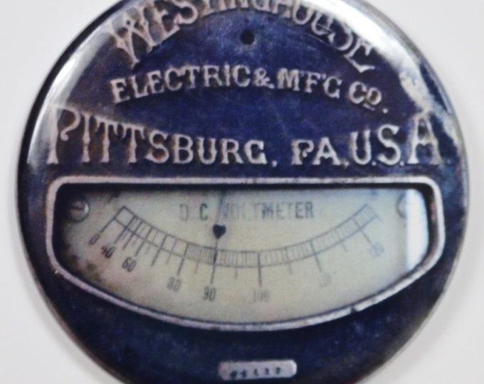 Westinghouse Pittsburgh Steampunk Gauge FRIDGE MAGNET Meter Vintage ...