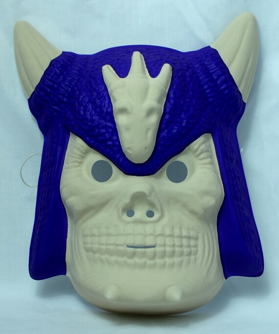 Skull Devil Skeleton Vintage Mask Plastic New Old Stock - Etsy