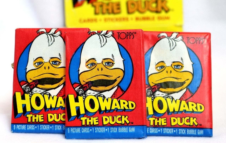 Howard the Duck Vintage Trading Cards THREE Wax Packs Topps - Etsy