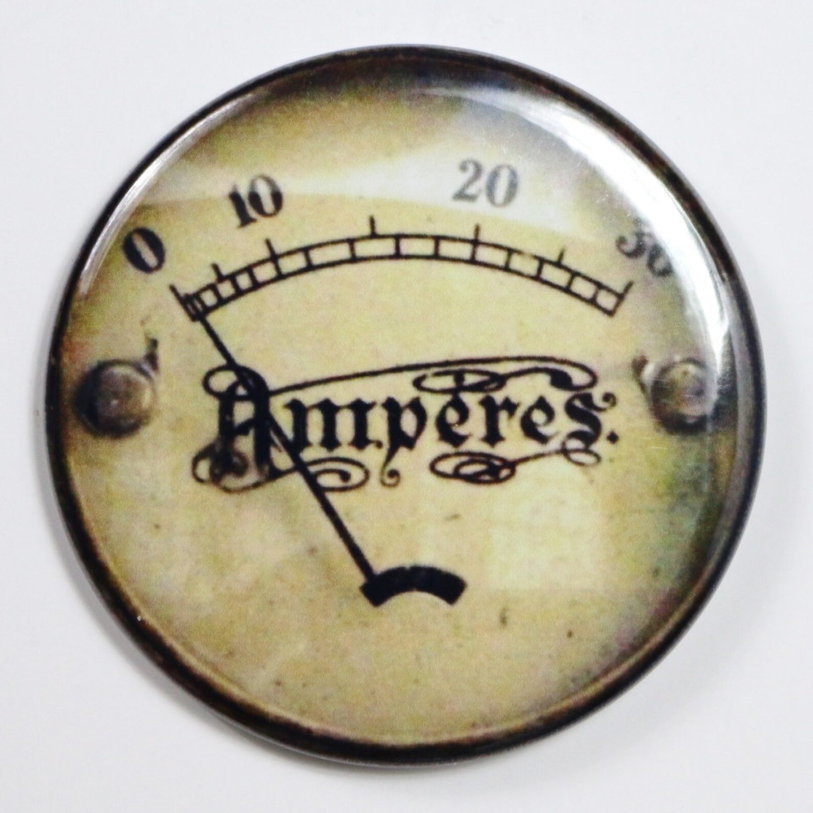 Amperes Steampunk Gauge FRIDGE MAGNET Vintage Style 2 1/4 - Etsy