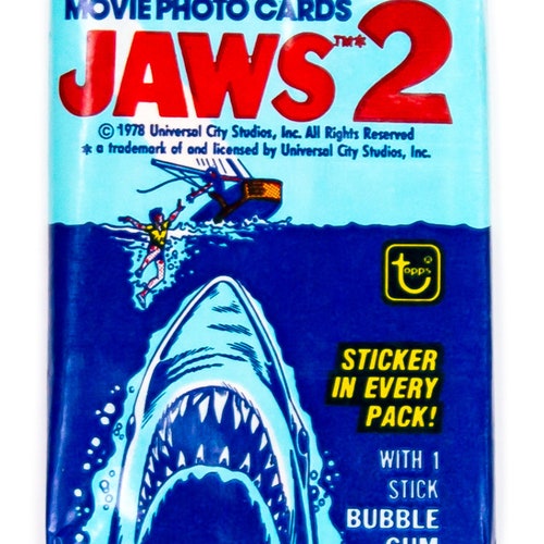Jaws 3D Vintage Trading Cards ONE Pack 1983 Topps Spielberg - Etsy