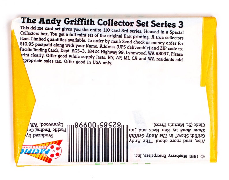 The Andy Griffith Show Series 3 Vintage Trading Cards ONE Wax - Etsy