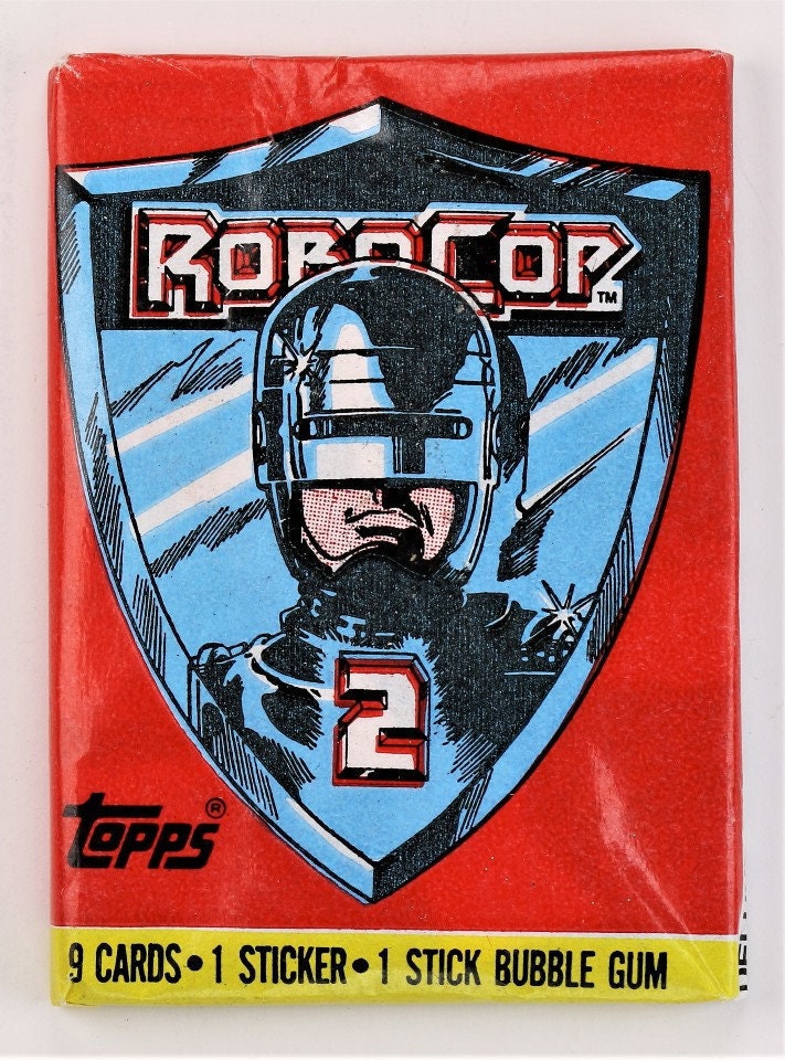 Vintage Topps Robocop 2 Trading Cards Wax Pack Movie Cards Arnold ...
