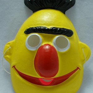 Vintage Sesame Street Jim Henson Bert & Ernie Bert Halloween Mask 1979 ...