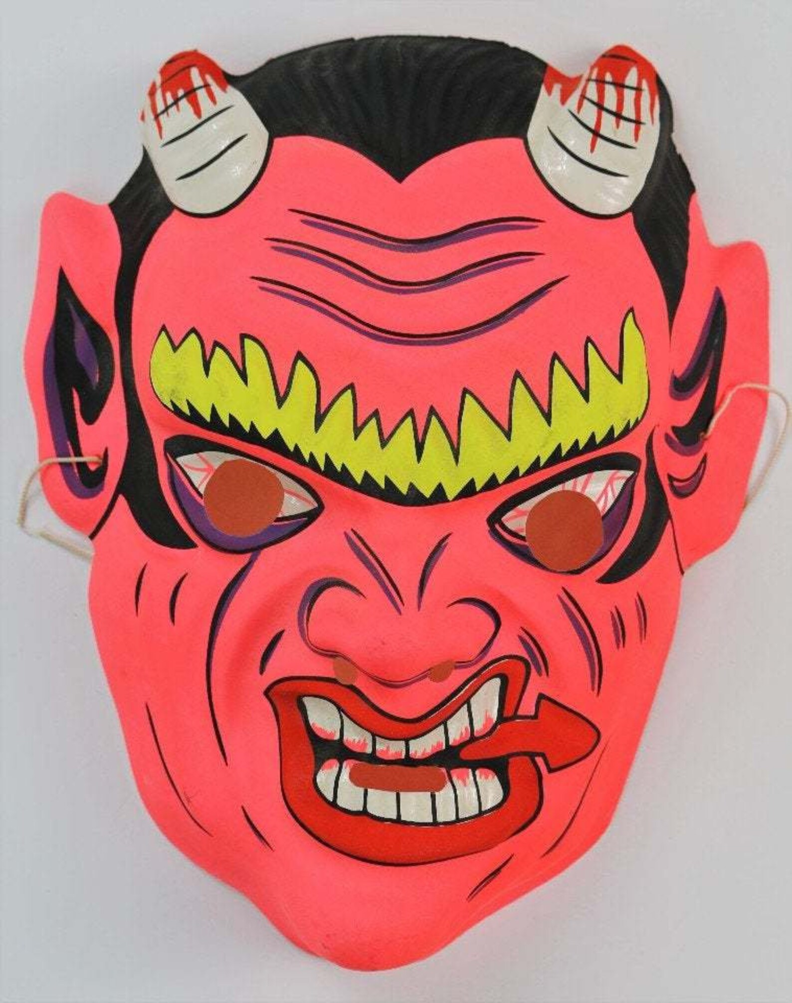 Vintage Devil Halloween Mask Demon Oni Hannya Monster Bloody | Etsy