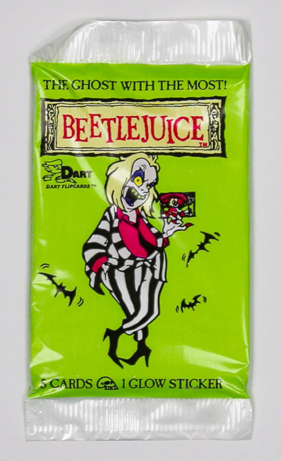 Beetlejuice Vintage Trading Cards ONE Pack 1990 Dart Movie - Etsy