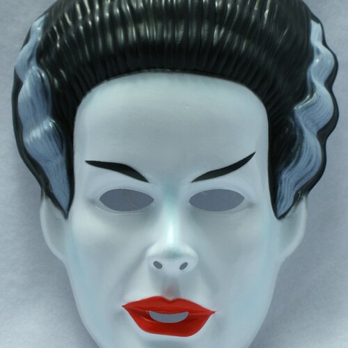 Vintage the Bride of Frankenstein Halloween Mask Rubies - Etsy