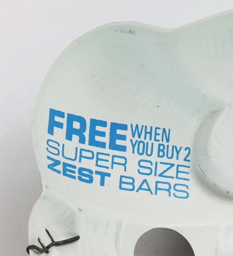 Vintage Devil Halloween Mask 1960s Zest Bar Demon Costume - Etsy