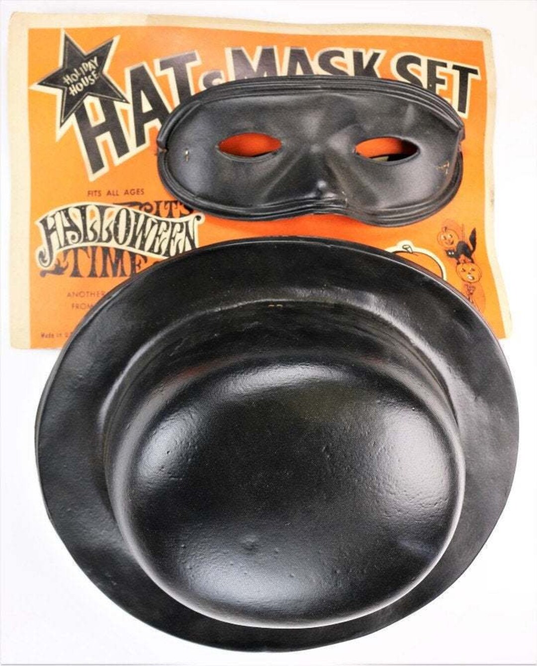 Vintage 1960s Star Band Co Hat and Mask Set Halloween Mask 50s 60s Y152 ...