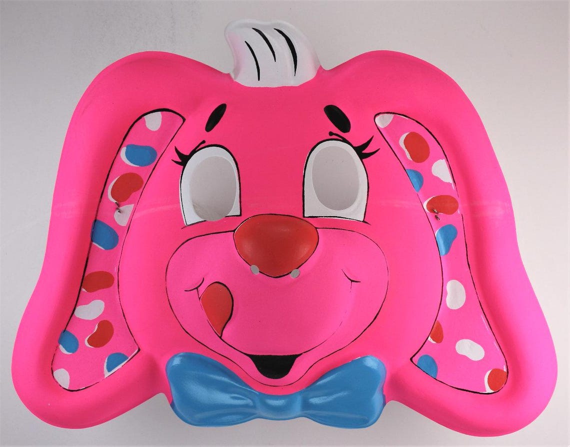 Vintage Hallmark Ben Cooper Yum Yums Easter Bunny Halloween Mask 1989 ...
