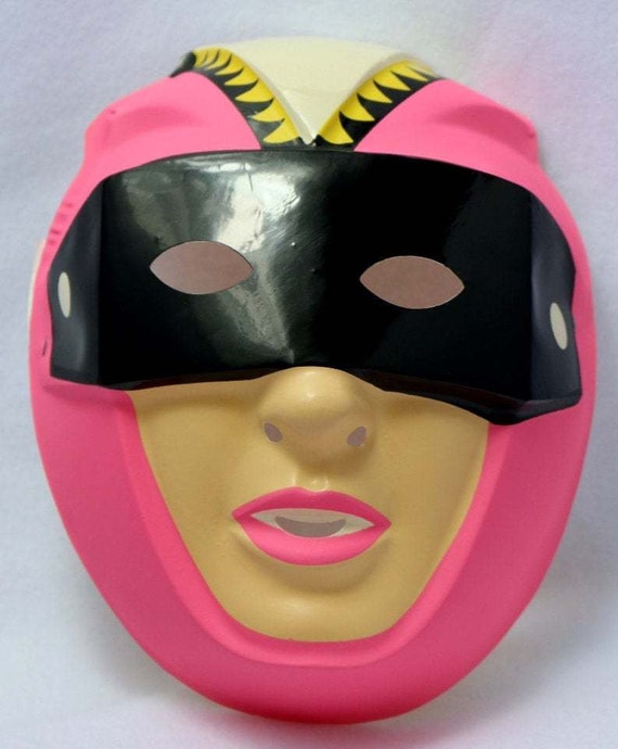 Vintage Pink VR Troopers Halloween Mask Rubies Girls Costume - Etsy