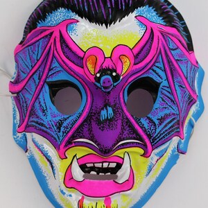Vintage Vampire Halloween Mask Horror Monster Vampiro Bat Dracula Y096 ...