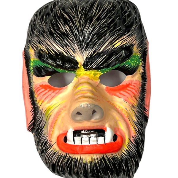 Vintage Wolfman Mask - Etsy Canada