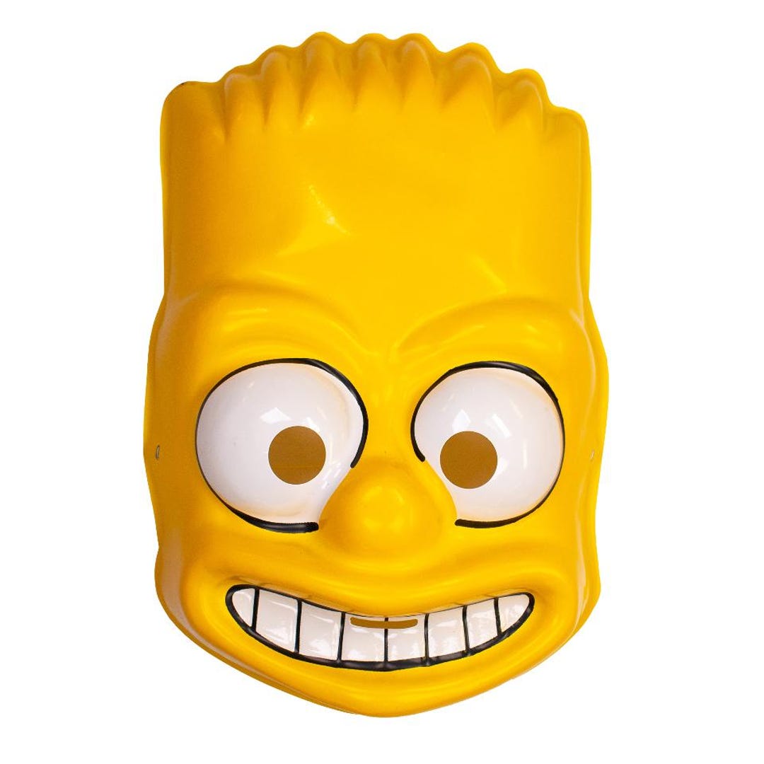Vintage Ben Cooper Bart Simpson Halloween Mask 1989 the Simpsons Lisa ...