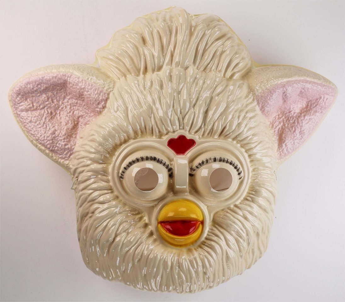 Vintage Tiger Electronics White Furby Halloween Mask 1990s - Etsy