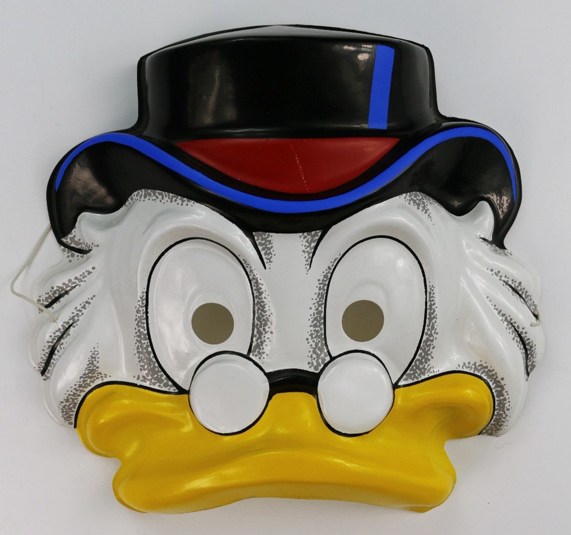 Vintage Walt Disney Scrooge Mcduck Ducktales Halloween Mask - Etsy