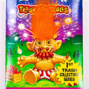 Trash Can Trolls Vintage Trading Cards ONE Wax Pack 1992 Topps Sticker ...