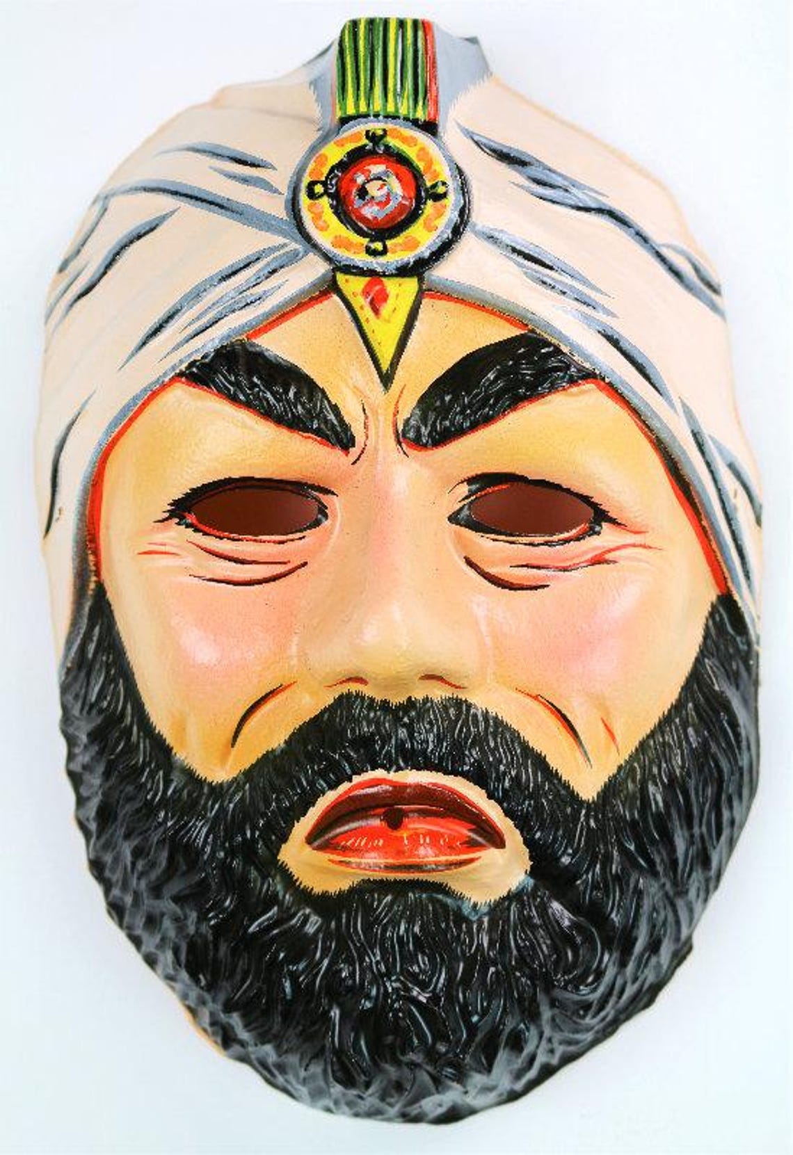 Vintage Zoltar Halloween Mask Collectible 1980s Sheik Wizard Zoltan ...