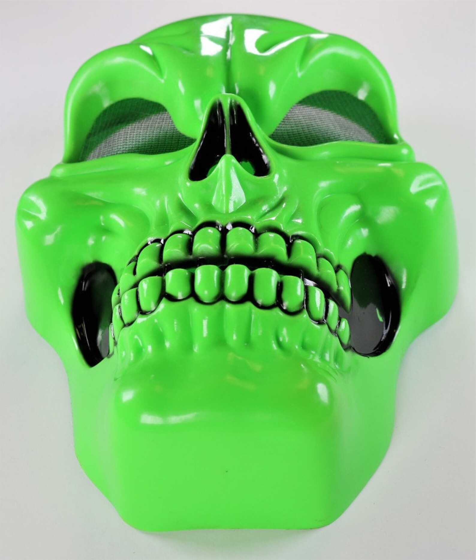 Vintage Neon Green Skull Halloween Mask Skeleton - Etsy