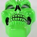 Vintage Neon Green Skull Halloween Mask Skeleton - Etsy