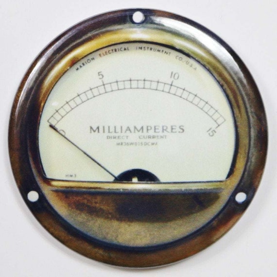 Marion Electric Steampunk Gauge FRIDGE MAGNET Meter Vintage - Etsy