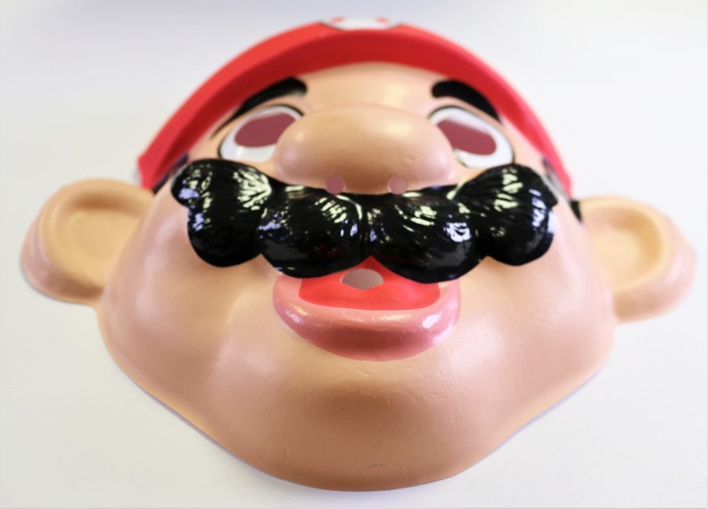 Vintage Ben Cooper Nintendo Mario Brothers Halloween Mask NES | Etsy