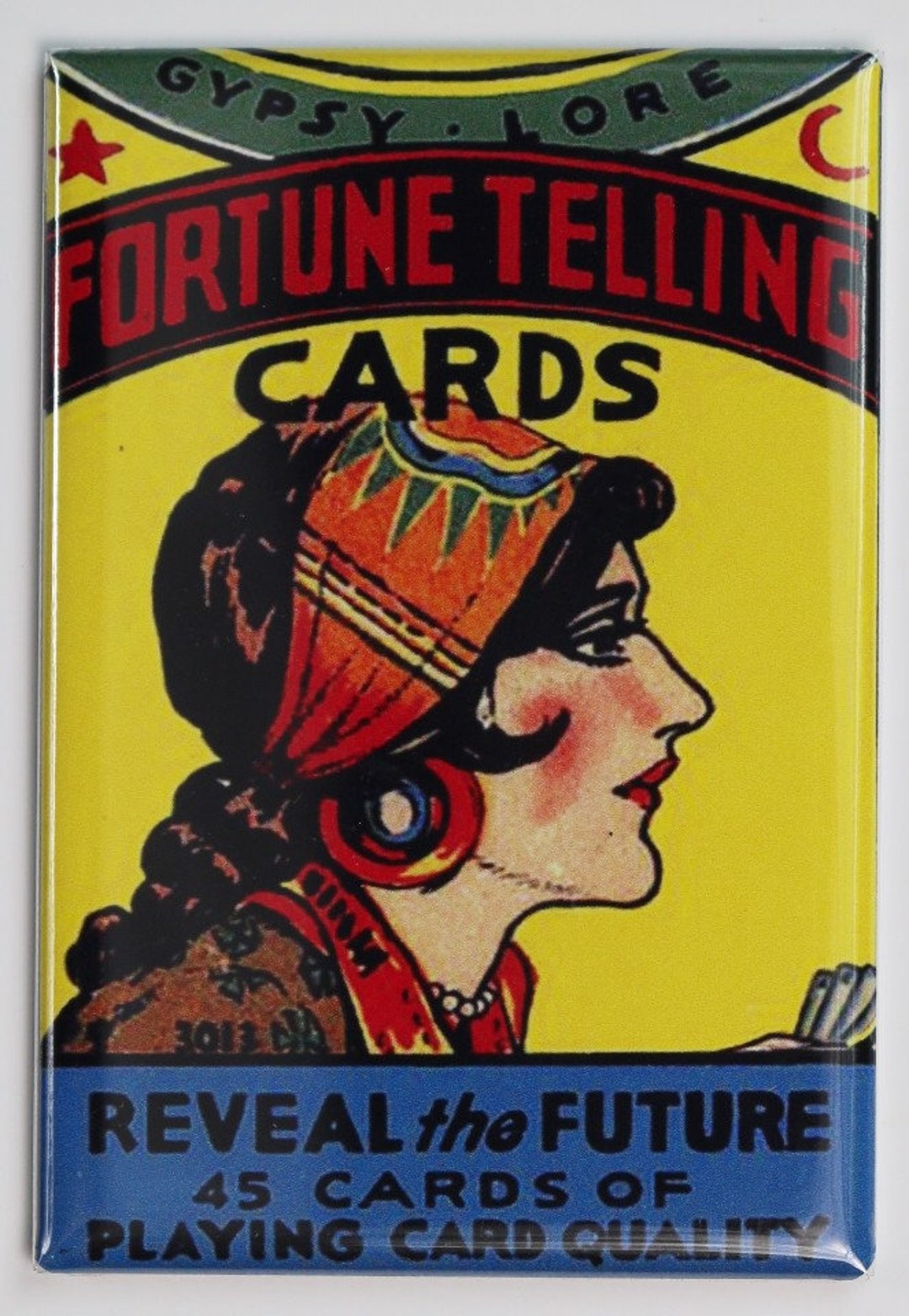 Fortune Telling Cards FRIDGE MAGNET Gypsy Vintage Style Teller - Etsy