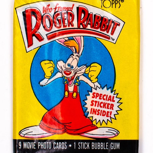Who Framed Roger Rabbit Vintage Trading Cards THREE Wax Packs - Etsy