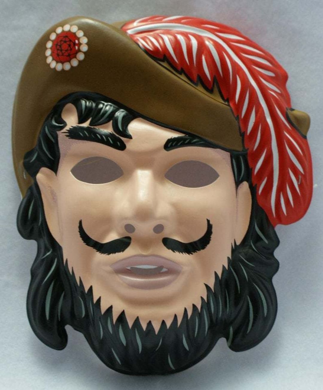 Walt Disney Captain Hook Vintage Halloween Mask Rubies Pirate Peter Pan ...