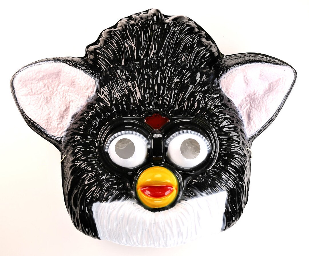 Vintage Tiger Electronics Black Furby Halloween Mask 1990s Hasbro - Etsy