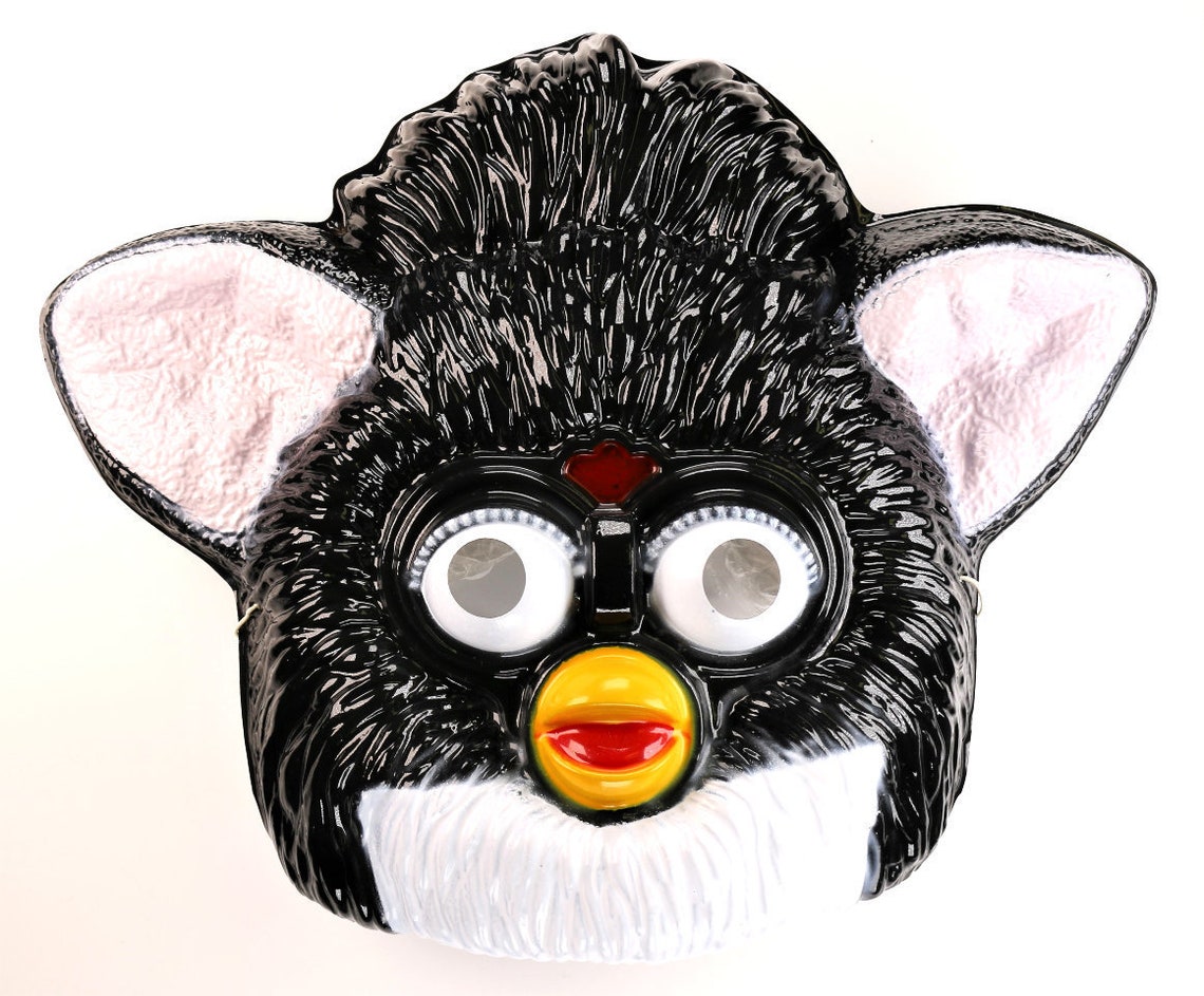 Vintage Tiger Electronics Black Furby Halloween Mask 1990s - Etsy
