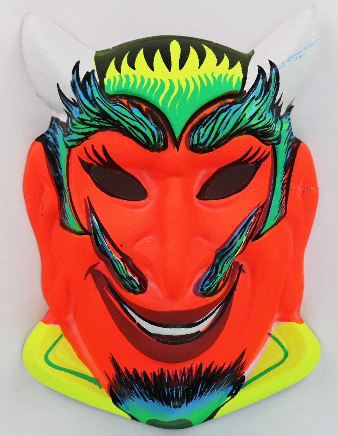 Vintage Devil Halloween Mask 1960s Zest Bar Demon Costume - Etsy