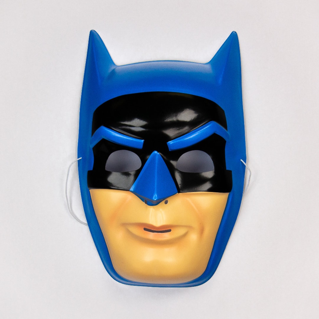 Blue Batman Halloween Mask DC Comics Justice League Dark Knight - Etsy