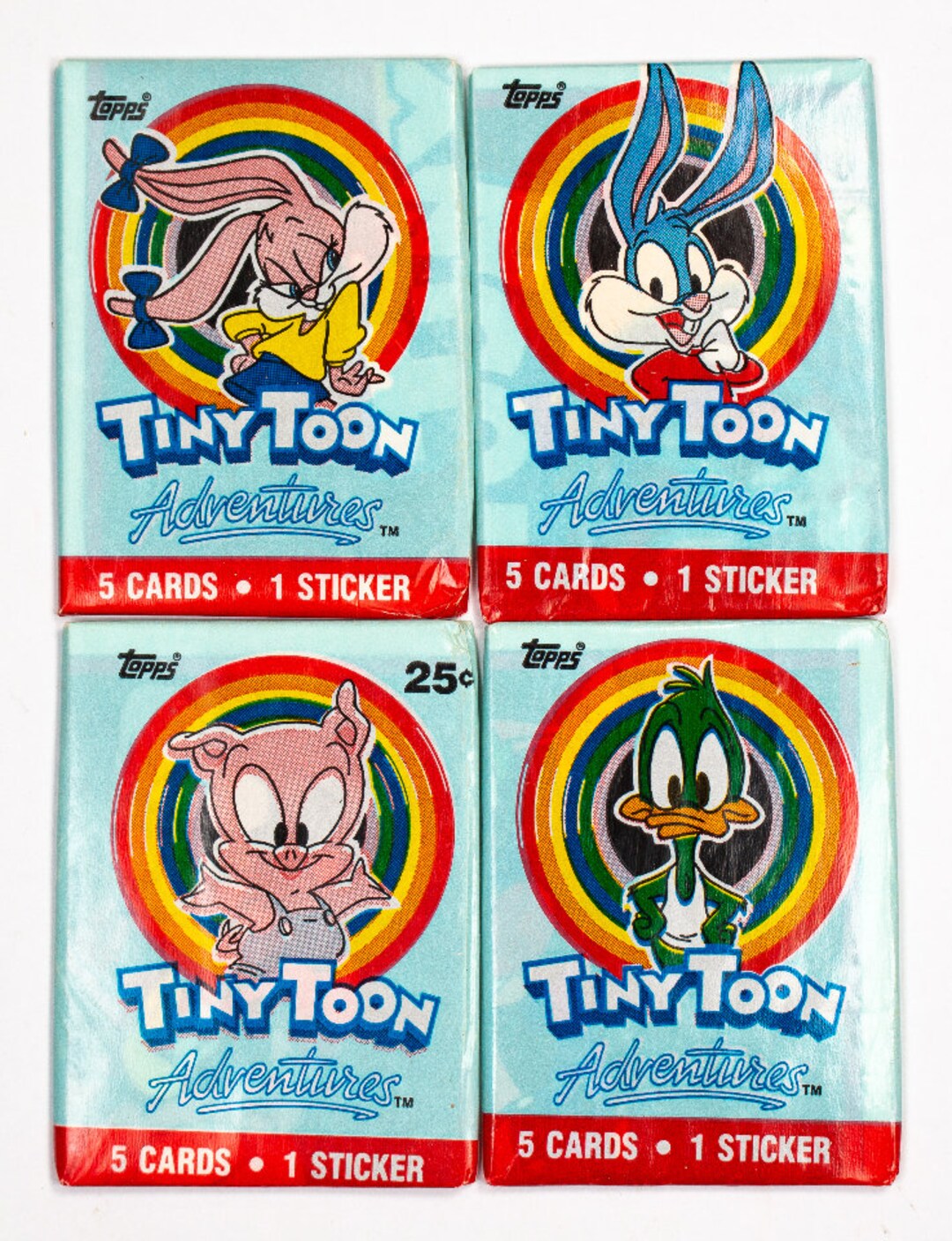 Vintage Topps 1991 Tiny Toon Adventures Trading Cards FOUR WAX PACKS Looney Tunes - Etsy UK