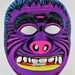 Vintage Purple Monster Halloween Mask Neon 1980s Gorilla Ape - Etsy