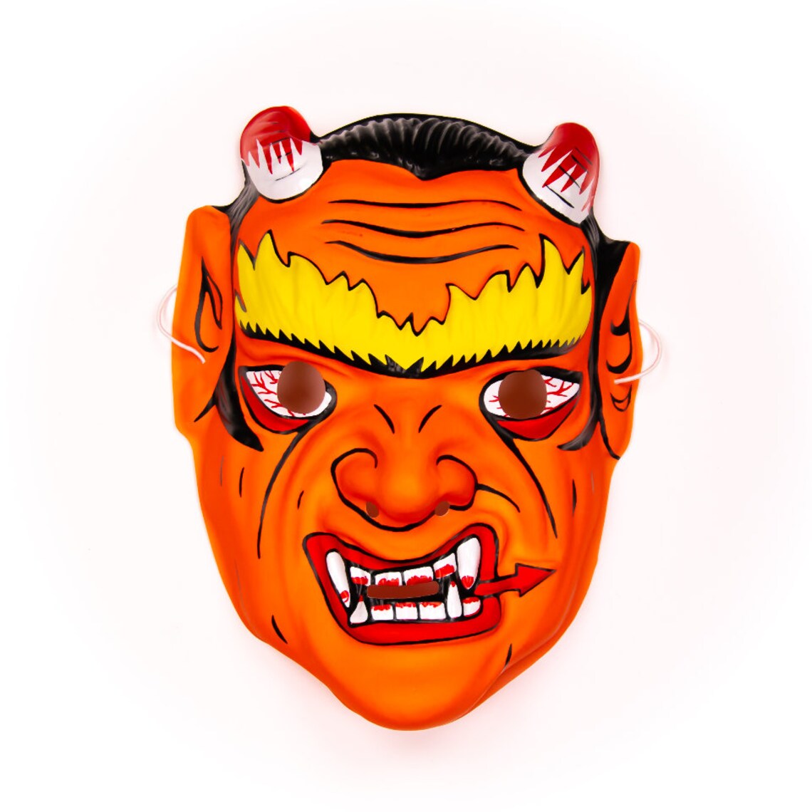 Vintage Devil Halloween Mask Demon Oni Hannya Monster Bloody | Etsy