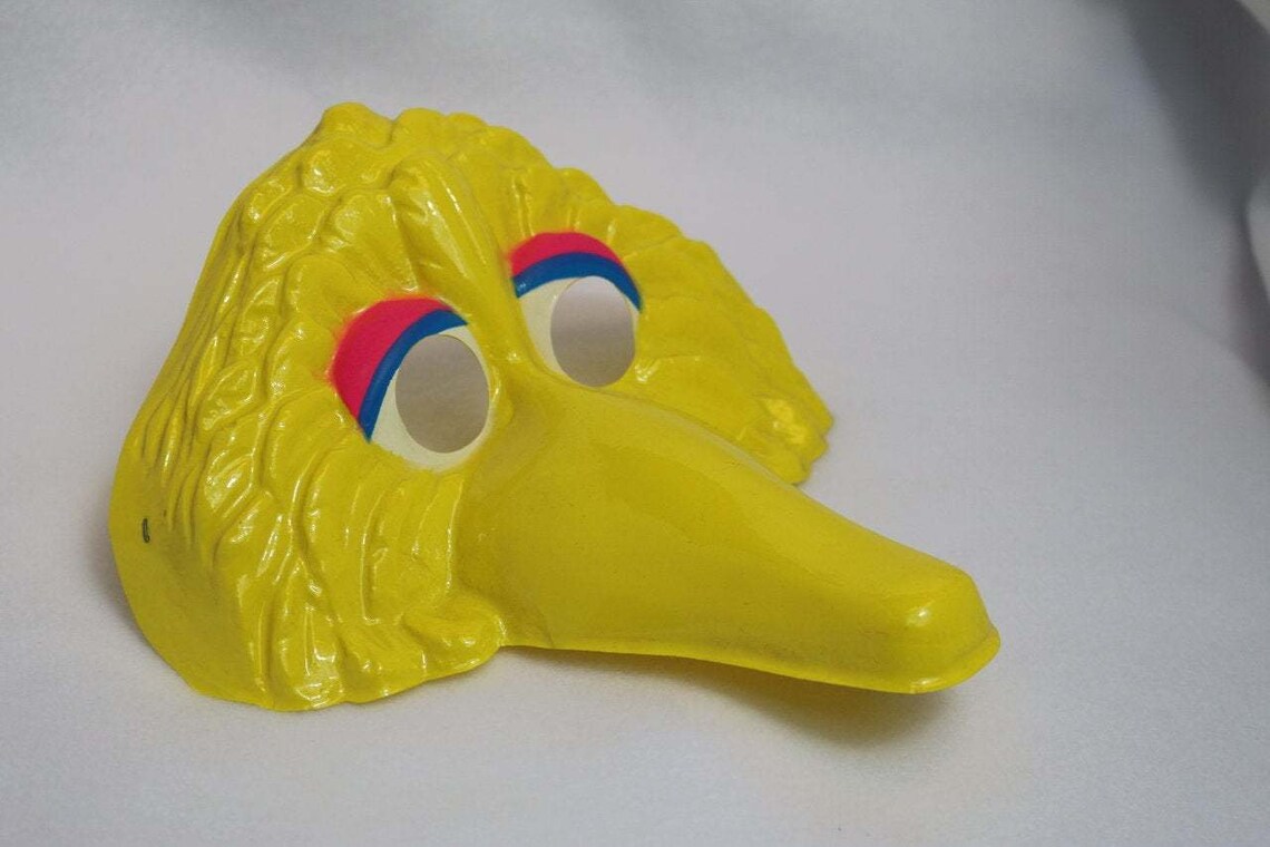 Vintage Sesame Street Big Bird Halloween Mask Jim Henson 1979 - Etsy