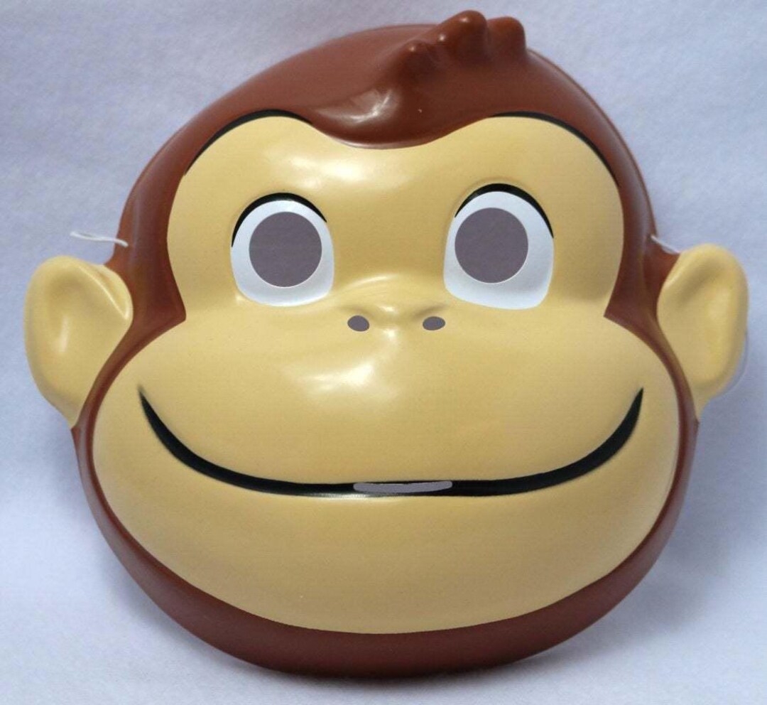 Curious George Halloween Mask Rubies Costume Cartoons Vintage Style ...