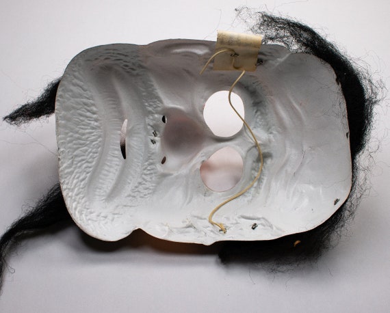 Vintage Ben Cooper Bearded Hobo Halloween Mask 70's C… - Gem